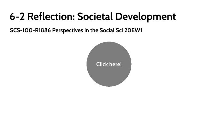 6-2 Reflection: Societal Development by Cody Pederson on Prezi