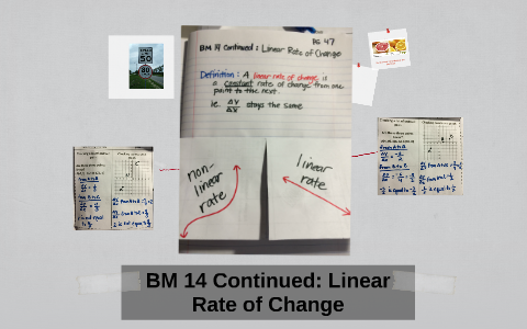 BM 14 Continued: Linear Rate of Change by Darlene Ocampo on Prezi