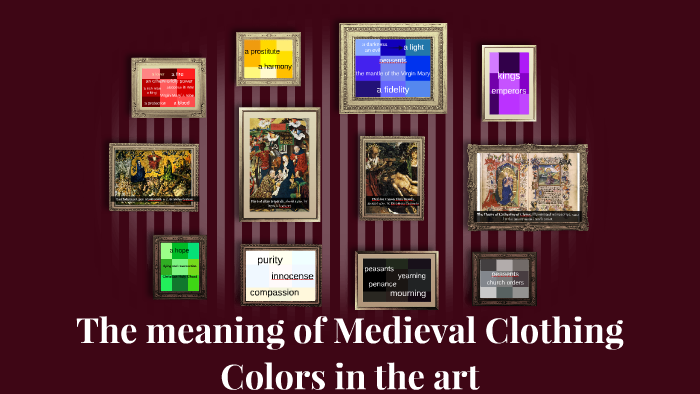 The meaning of Medieval Clothing Colors in the art by Mairita Lukianska ...