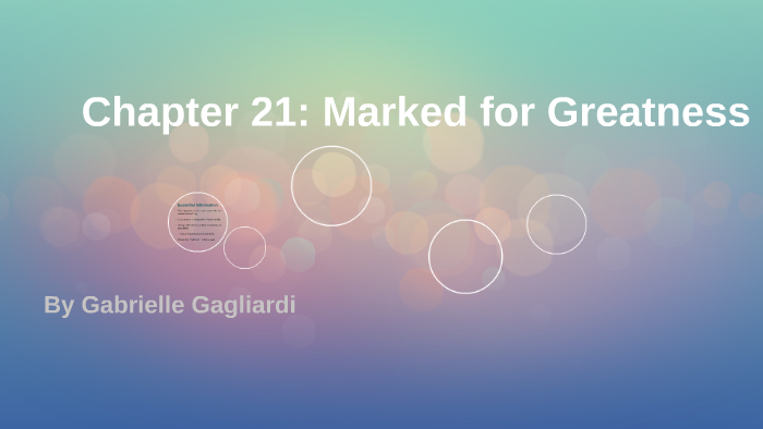 How to Read Literature Like a Professor - Chapter 21: Marked for ...