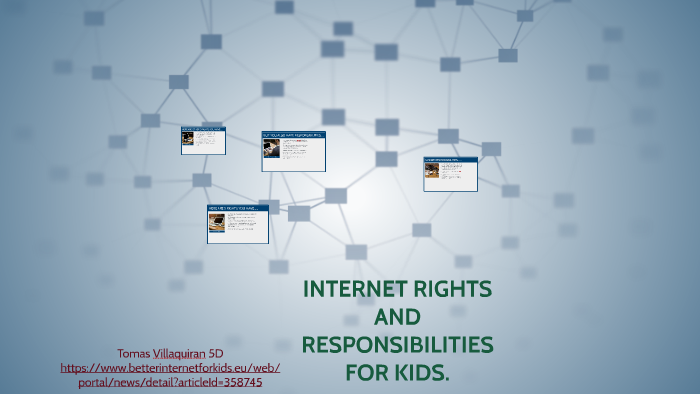 INTERNET RIGHTS AND RESPONSIBILITIES FOR KIDS. by Tommy Villaquiran on ...