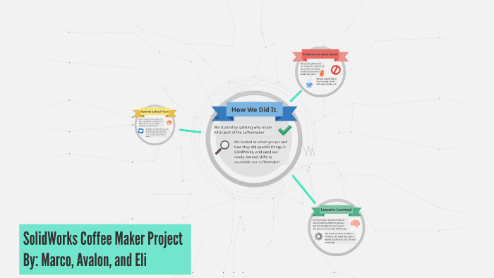SolidWorks Coffee Maker Project by a b on Prezi