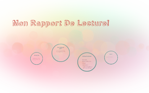 Mon Rapport De Lecture! by Alexa Moriarty on Prezi