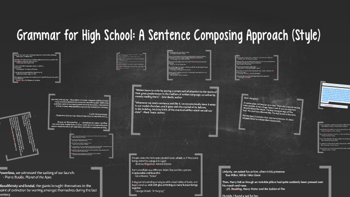 Grammar for High School: A Sentence Composing Approach by Clinton ...