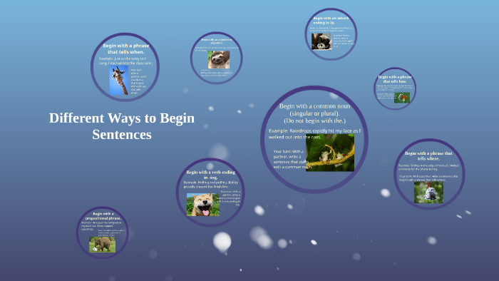 Different Ways to Begin Sentences by Heidi Gatlin on Prezi