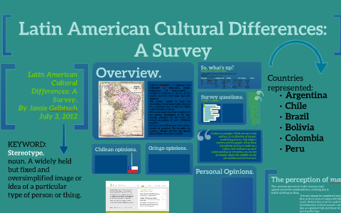 Latin American Cultural Differences: A Survey by Phoebe Noel on Prezi