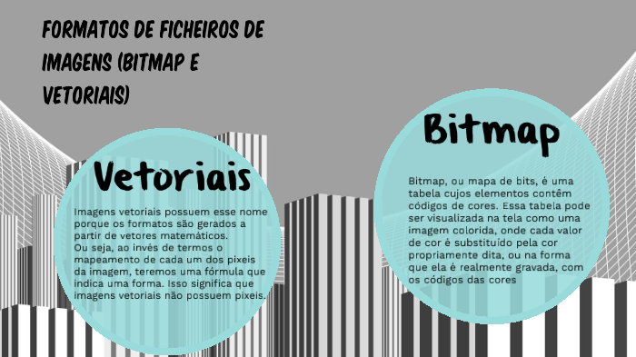 Formatos de ficheiros de imagens Bitmap e votoriais by Gonçalo Alegrias ...