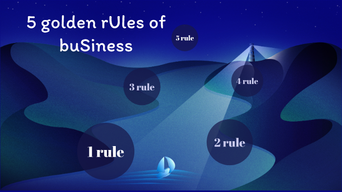5 golden rules of business by Zakolodyazhnaya Antonina on Prezi