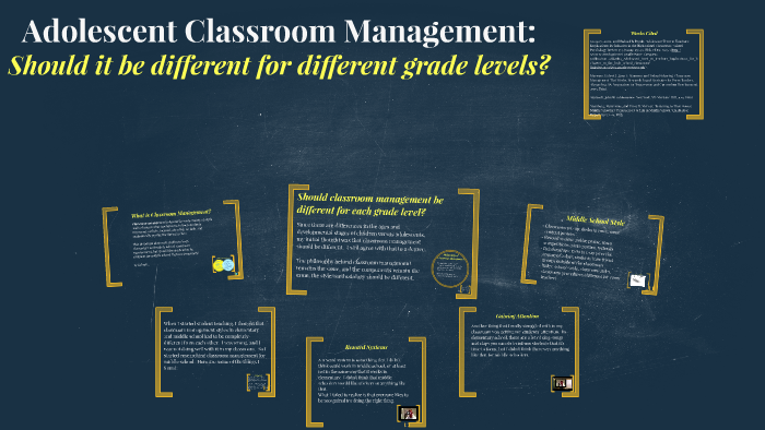 Adolescent Classroom Management: Is It Different? by Amber Watt on Prezi