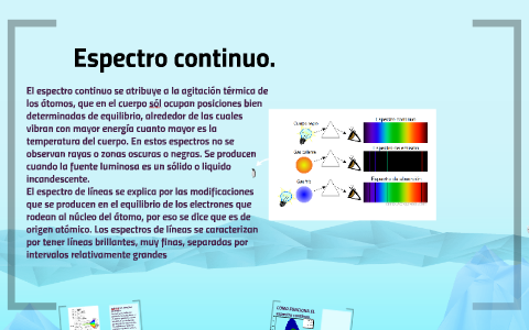Espectro continuo. by alejandra salamanca vargas on Prezi