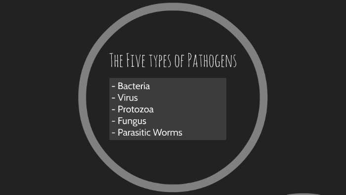 The Five types of Pathogens by Poos and Wees