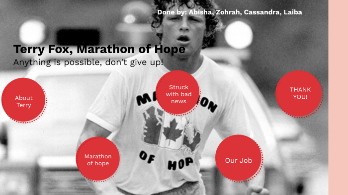 terry fox presentation by cassandra brown on Prezi