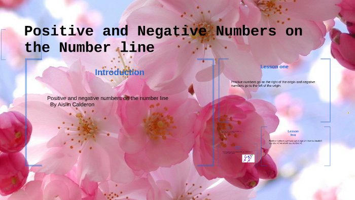 Positive and Negative Numbers on the Number line by piglover101 wubbies ...