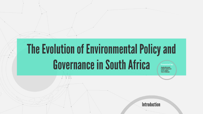 The Evolution of Environmental Policy and Governance in Sout by Stefan ...