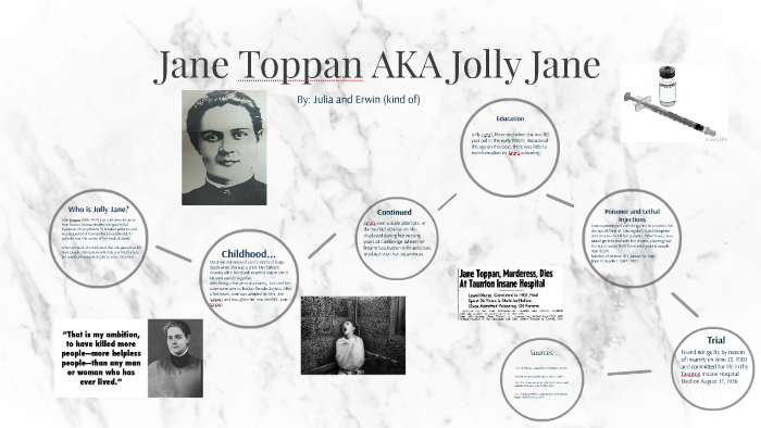 Jane Toppan AKA Jolly Jane by Julia Hardin on Prezi