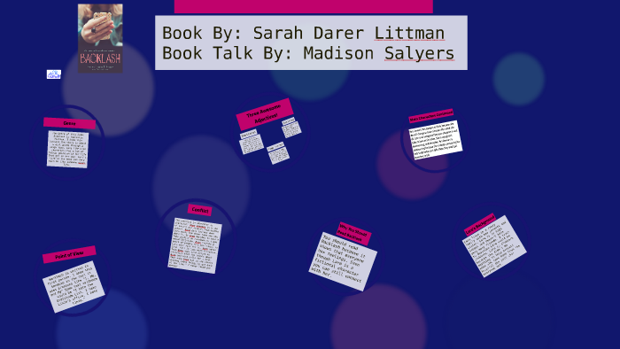 Backlash By: Sarah Darer Littman by Madison Salyers on Prezi