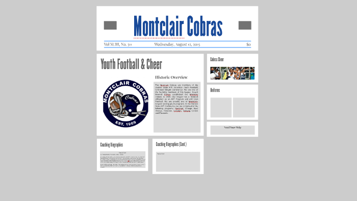 Montclair Cobras by Ayisha McHugh on Prezi