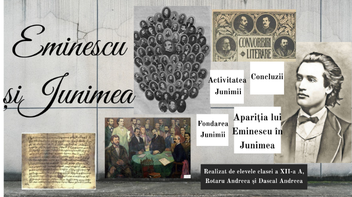 Eminescu și Junimea by Andreea Rotaru on Prezi