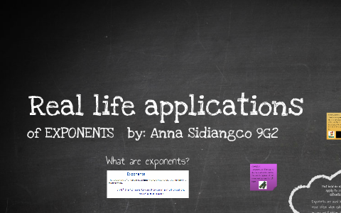 Real life application of exponents (AIM HIGH) by Anna Sidiangco on Prezi