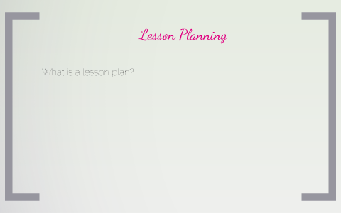 A lesson plan is the instructor’s road map of what students by TeRaze ...