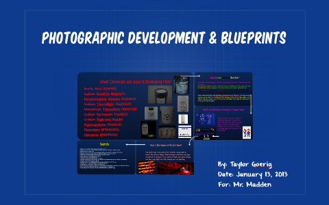 Photographic Development & Blueprints by Taylor Goerig
