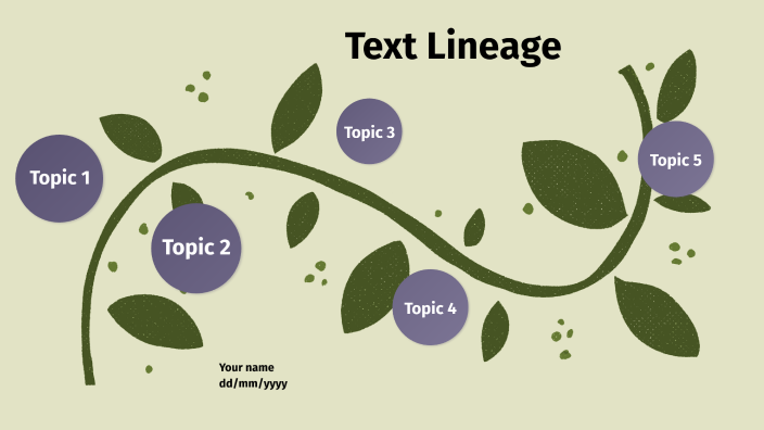 Text Lineage by Hannah Kinowski on Prezi