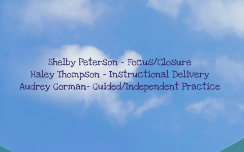 Coherence Lesson Plan by Haley Thompson on Prezi