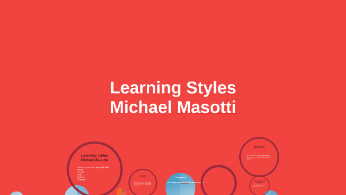 Learning Styles by Michael Masotti on Prezi