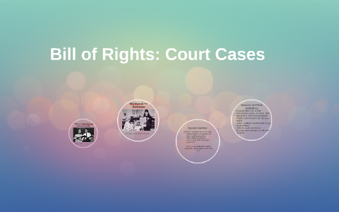 Bill of Rights: Court Cases by Vanessa Van De Vanter on Prezi