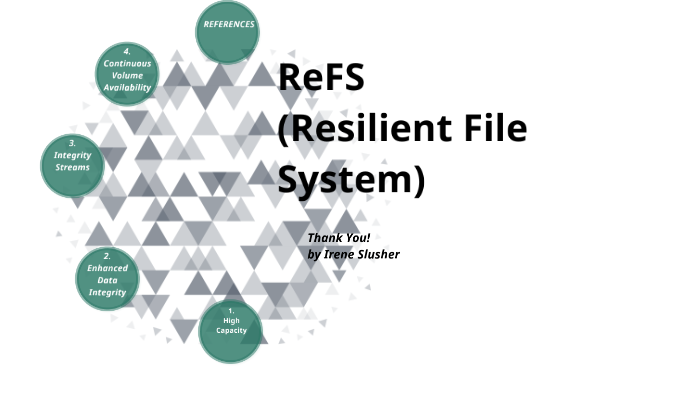 ReFS (Resilient File System) by irene slusher on Prezi