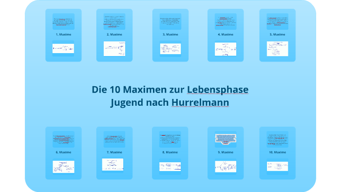 10 Maximen nach Hurrelmann/ von Sandra Flegler by Sandra Flegler on Prezi