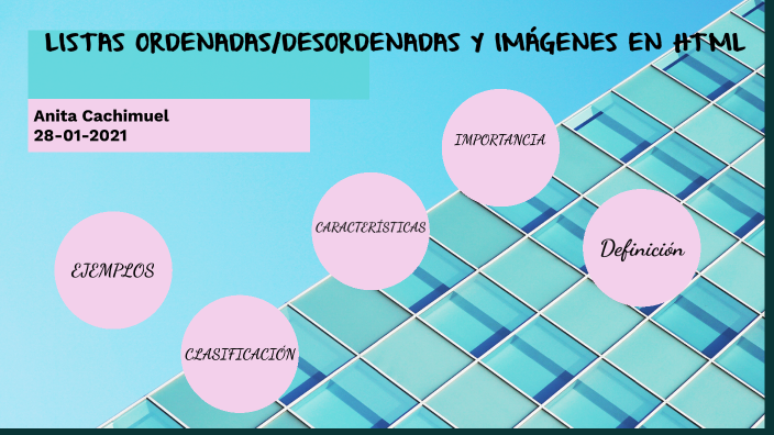 LISTAS ORDENADAS/DESORDENADAS Y IMÁGENES EN HTML by Anita Cachimuel on ...