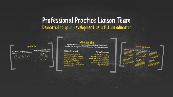 Professional Practice Liaison Team by Lisa Beymer on Prezi