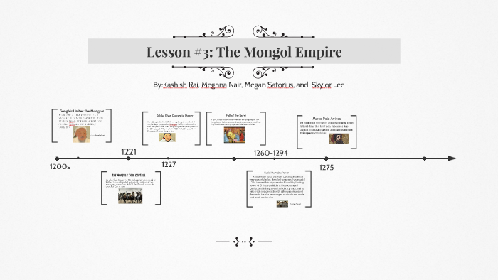 Lesson #3: The Mongol Empire by Meghna Nair on Prezi