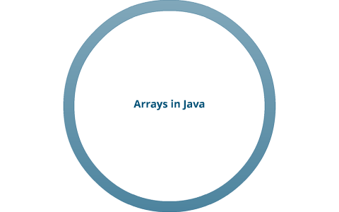 Arrays in Java by David Shultz on Prezi