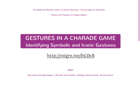Gestures in a Charade Game: Identifying Symbolic and Iconic Gestures by ...