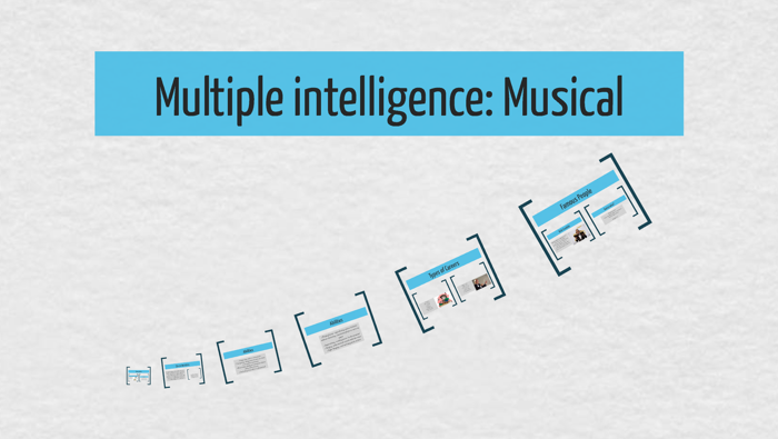 Multiple intelligence: Musical by Danielle DeVito on Prezi