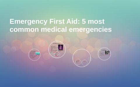 Emergency First Aid: 5 most common medical emergencies by Braylee ...