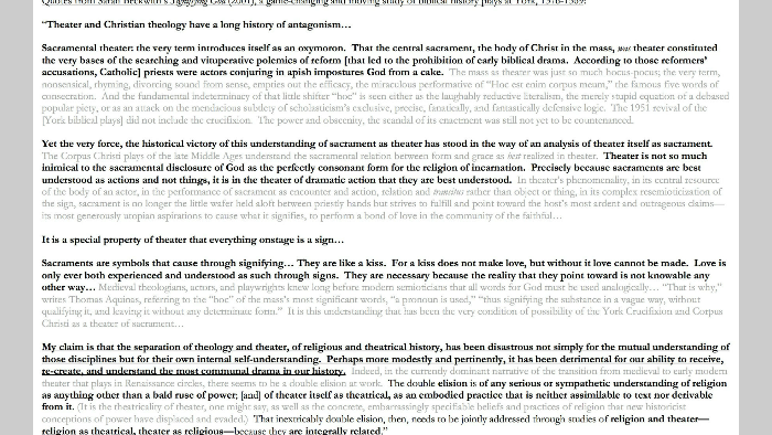 330 (Week VIII): Medieval Drama by Matthew Sergi on Prezi