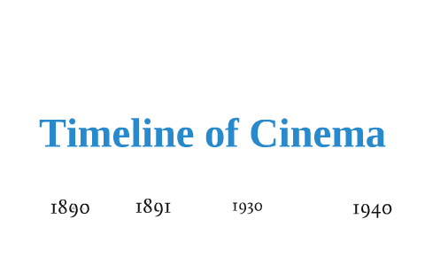 Timeline of Cinema by Vicki Brown on Prezi
