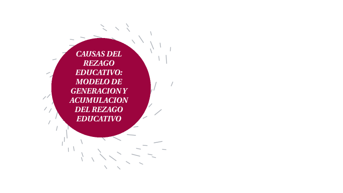 CAUSAS DEL REZAGO EDUCATIVO: MODELO DE DE GENERACION Y ACUMULACION DEL ...
