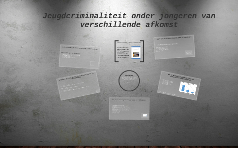 Jeugdcriminaliteit by Profiel Werkstuk on Prezi