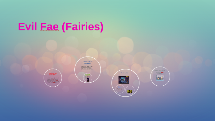 Evil Fae (Fairies) by Do'Marie Taylor on Prezi