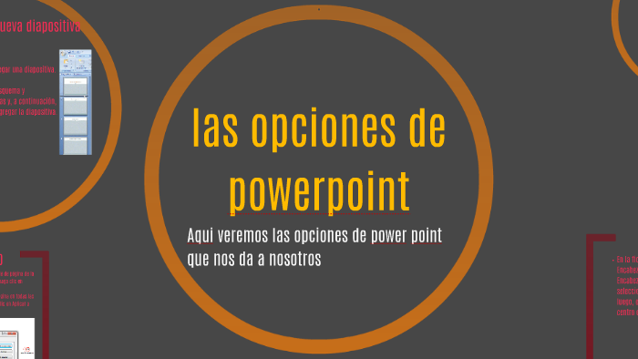 las opciones de powerpoint by Alberto de la Cruz on Prezi