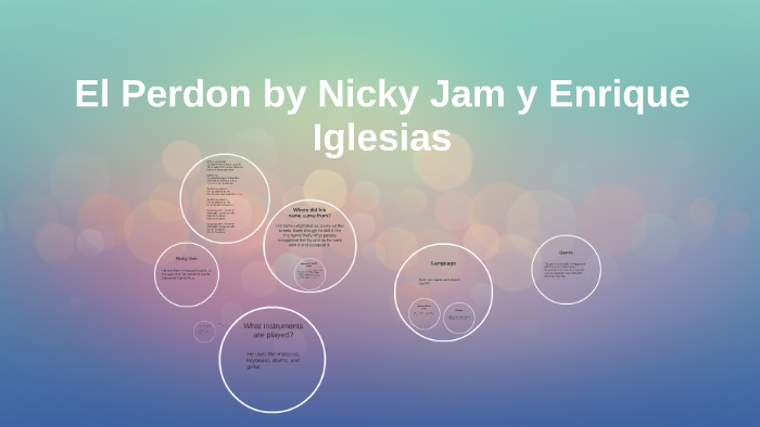 El Perdon by Nicky Jam y Enrique Iglesias by Ally Dotson on Prezi