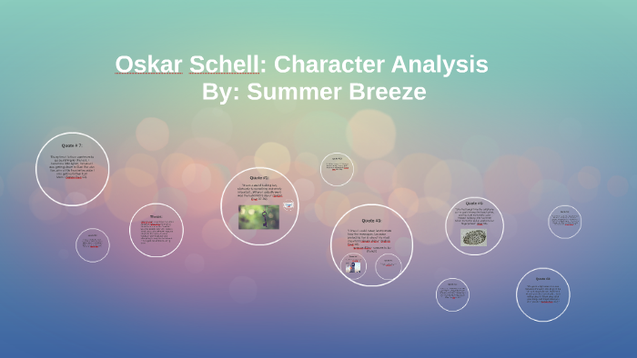 Oskar Schell: Character Analysis by Summer Breeze on Prezi