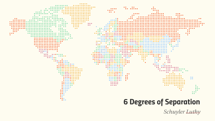 6 Degrees of Separation by Schuyler Luthy on Prezi