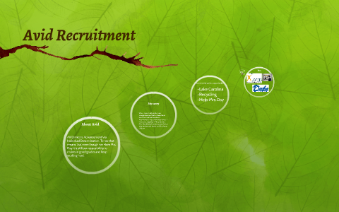 Avid Recruitment by Joshua Franklin on Prezi
