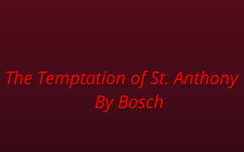 The Temptation of St. Anthony, Renaissance Art by Lydia Cleaver ...