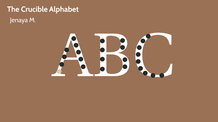 The Crucible Alphabet by Jenaya Mathieu on Prezi